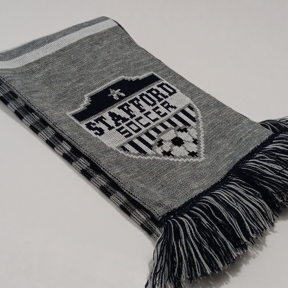 adidas | Accessories | Adidas Stafford Soccer Blue And Gray Scarf ...